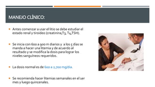Estabilizadores del ánimo | PPTX