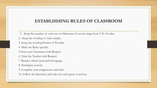 Establish classroom norms | PPTX