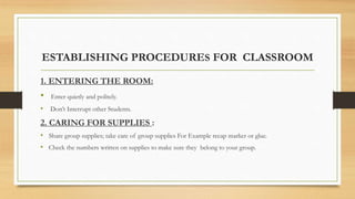 Establish classroom norms | PPTX