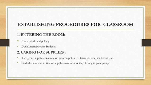 Establish classroom norms | PPTX