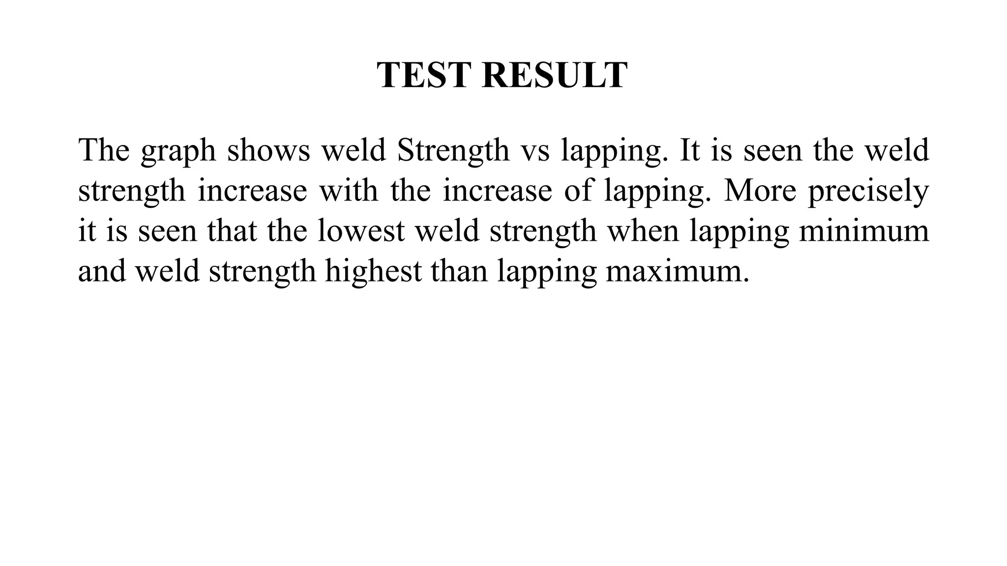 Established a relationship between weld splice length and diameter of ...