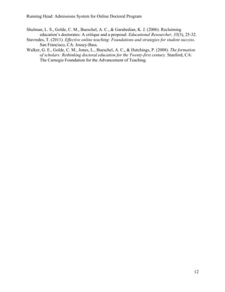 Establishing an equitable and fair admissions system | PDF