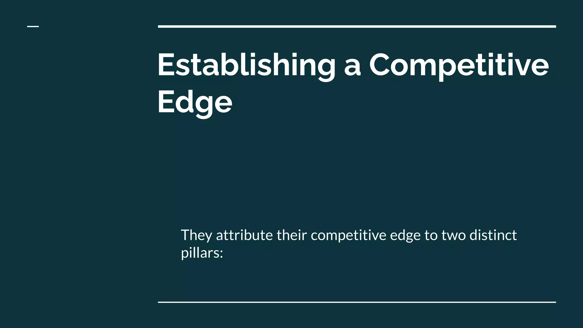 Establishing a competitive edge plum guide | PDF
