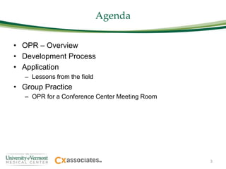 Establishing a Solid Project Foundation - The Inclusive OPR Process | PPTX