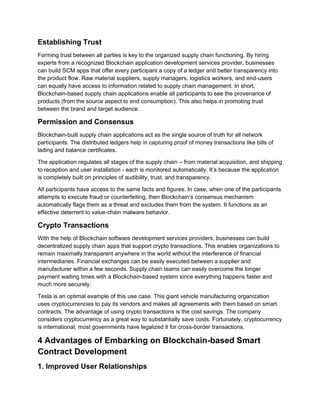 Improve Supply Chain Transparency with Blockchain Development | PDF