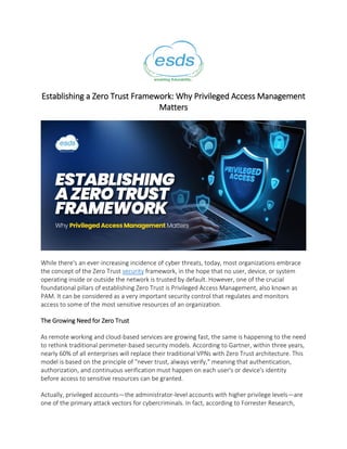 Establishing a Zero Trust Framework Why Privileged Access Management Matters.pdf