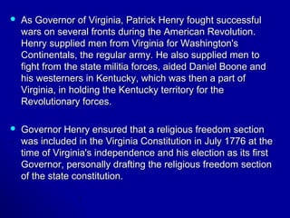 Establishing background knowledge patrick henry | PPT
