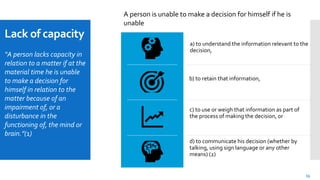 Establishing competency in mentally ill | PPTX