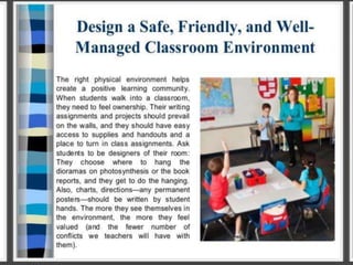 Establishing effective learning environment | PPT