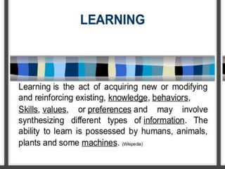 Establishing effective learning environment | PPTX