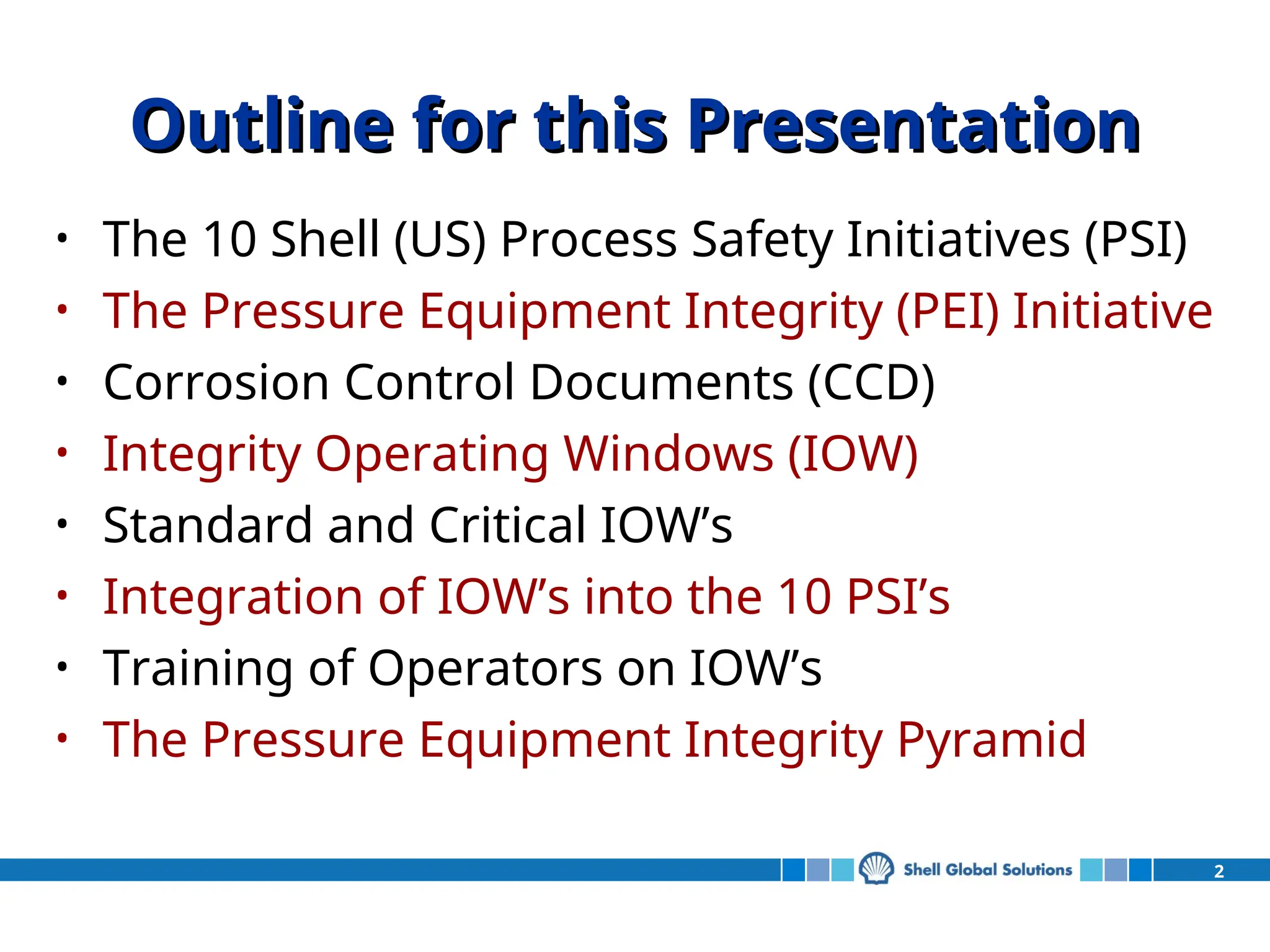 Establishing of intergrity windows evaluation OW's.ppt