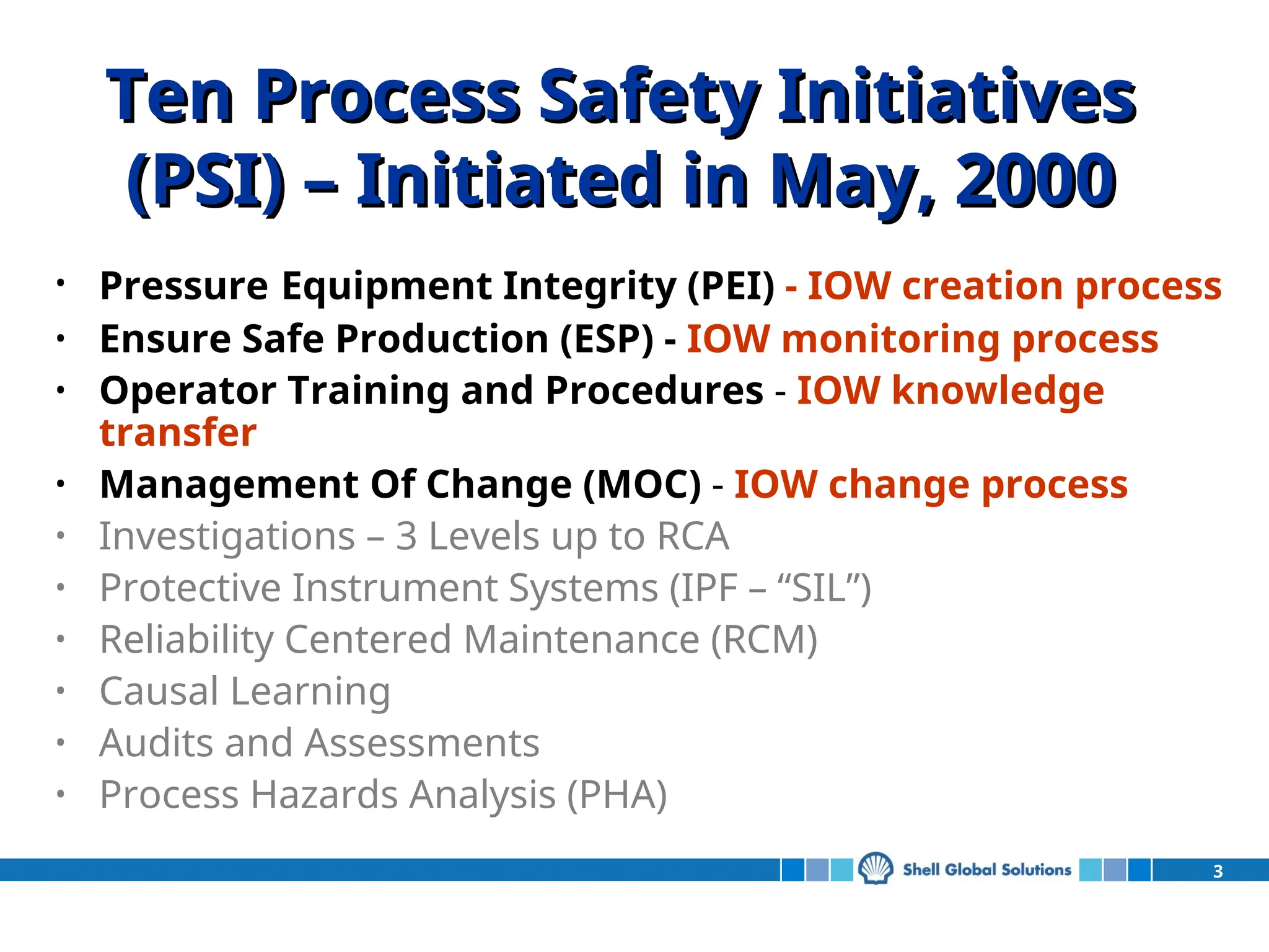 Establishing of intergrity windows evaluation OW's.ppt