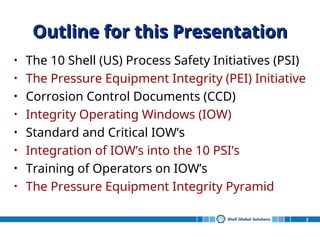 Establishing of intergrity windows evaluation OW's.ppt
