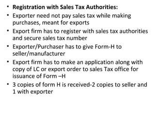 Establishing of export firm | PPT