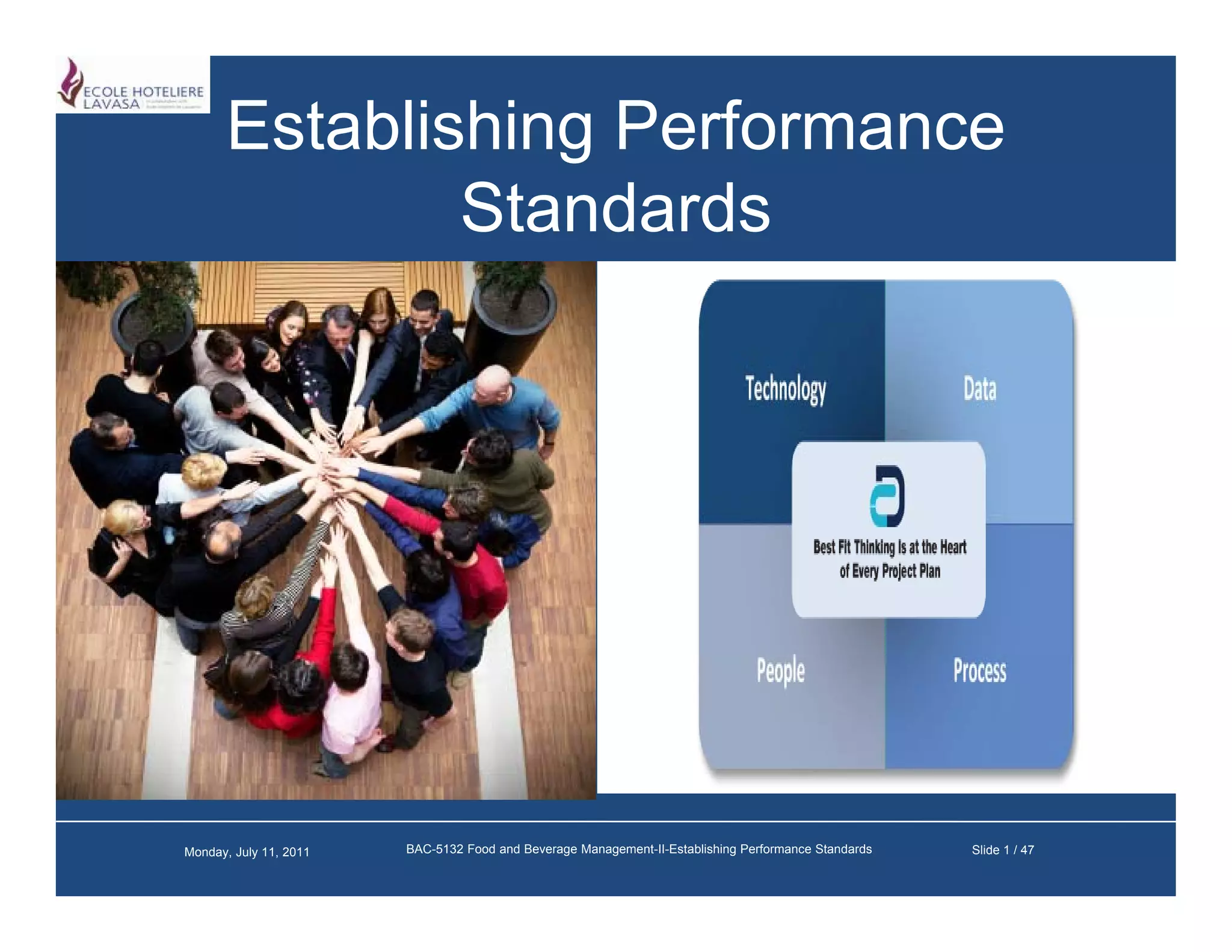 Establishing performance standards | PDF