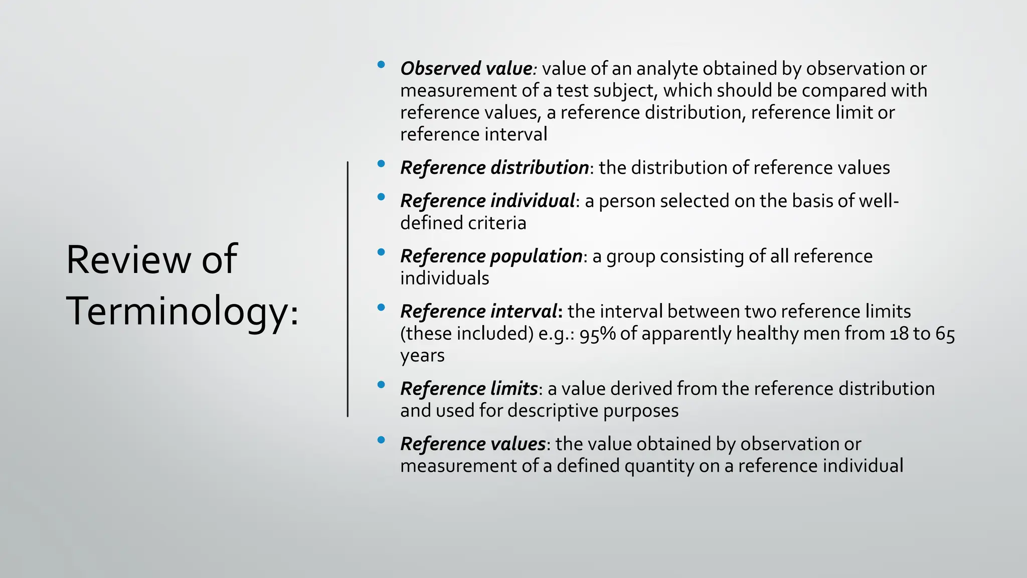 Establishing Reference Intervals in Laboratory Medicine | PDF