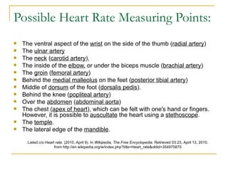 Establishing target (THR) & resting heart (RHR) | PPS