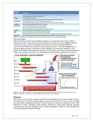 Establishing the Performance Measurement Baseline | PDF