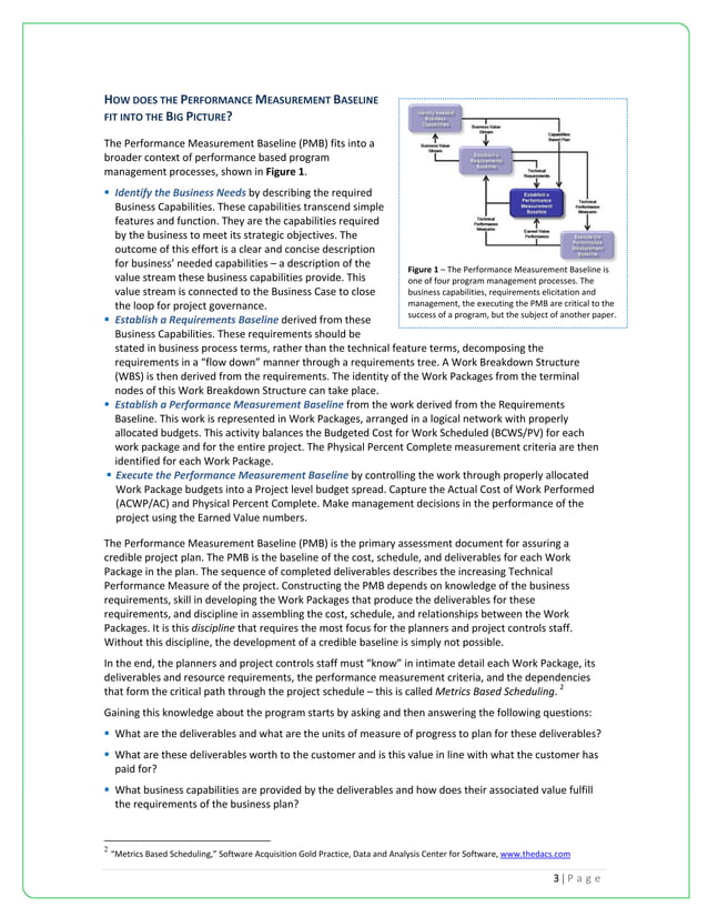 Establishing the Performance Measurement Baseline | PDF
