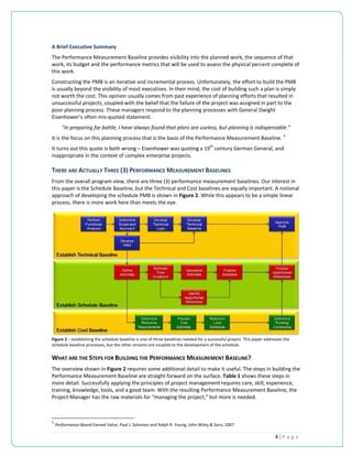 Establishing the Performance Measurement Baseline | PDF