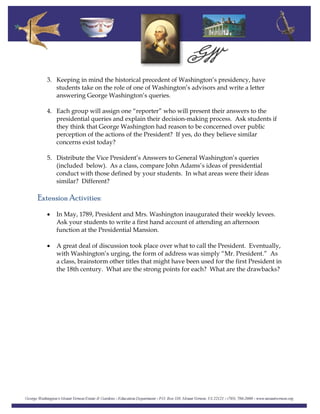 Establishing The Presidency | PDF