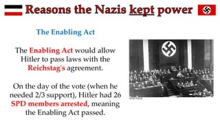Reasons the Nazis kept power - Establishment of a totalitarian state | PPTX