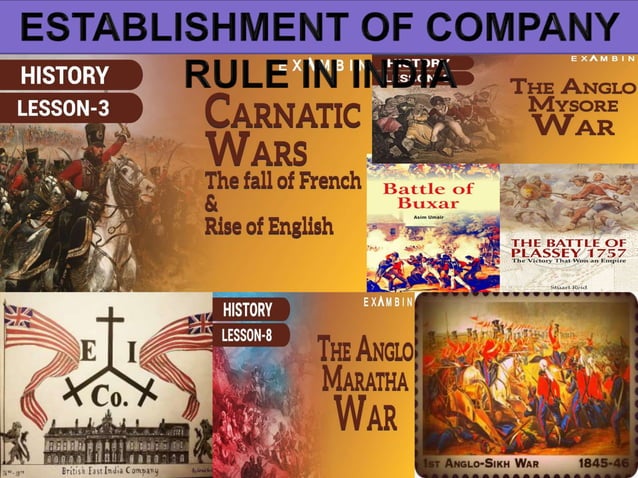 Establishment of company rule in india | PPTX
