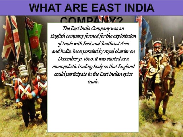 Establishment of company rule in india | PPTX