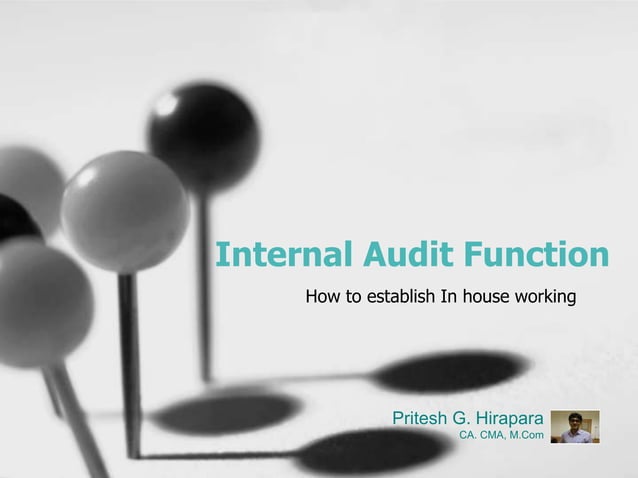 Steps for setting up Internal Audit Function / Department in Small ...