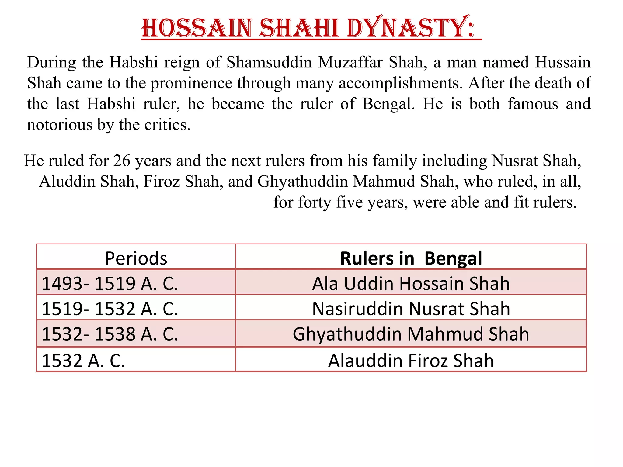 Establishment of muslim rule in bengal | PPT