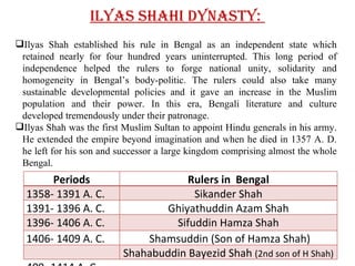 Establishment of muslim rule in bengal | PPT