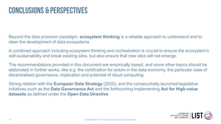 Establishment of sustainable data ecosystems(1) | PPT