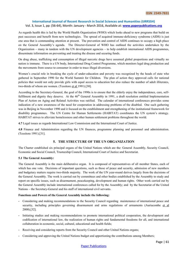 ESTABLISHMENT OF THE UNITED NATIONS ORGANIZATION | PDF