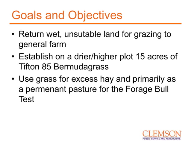 Establishment of Tift 85 Hybrid Bermuda grass | PPTX