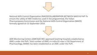 Establish Pharmacovigilance Centres in hospital and National Programmes ...