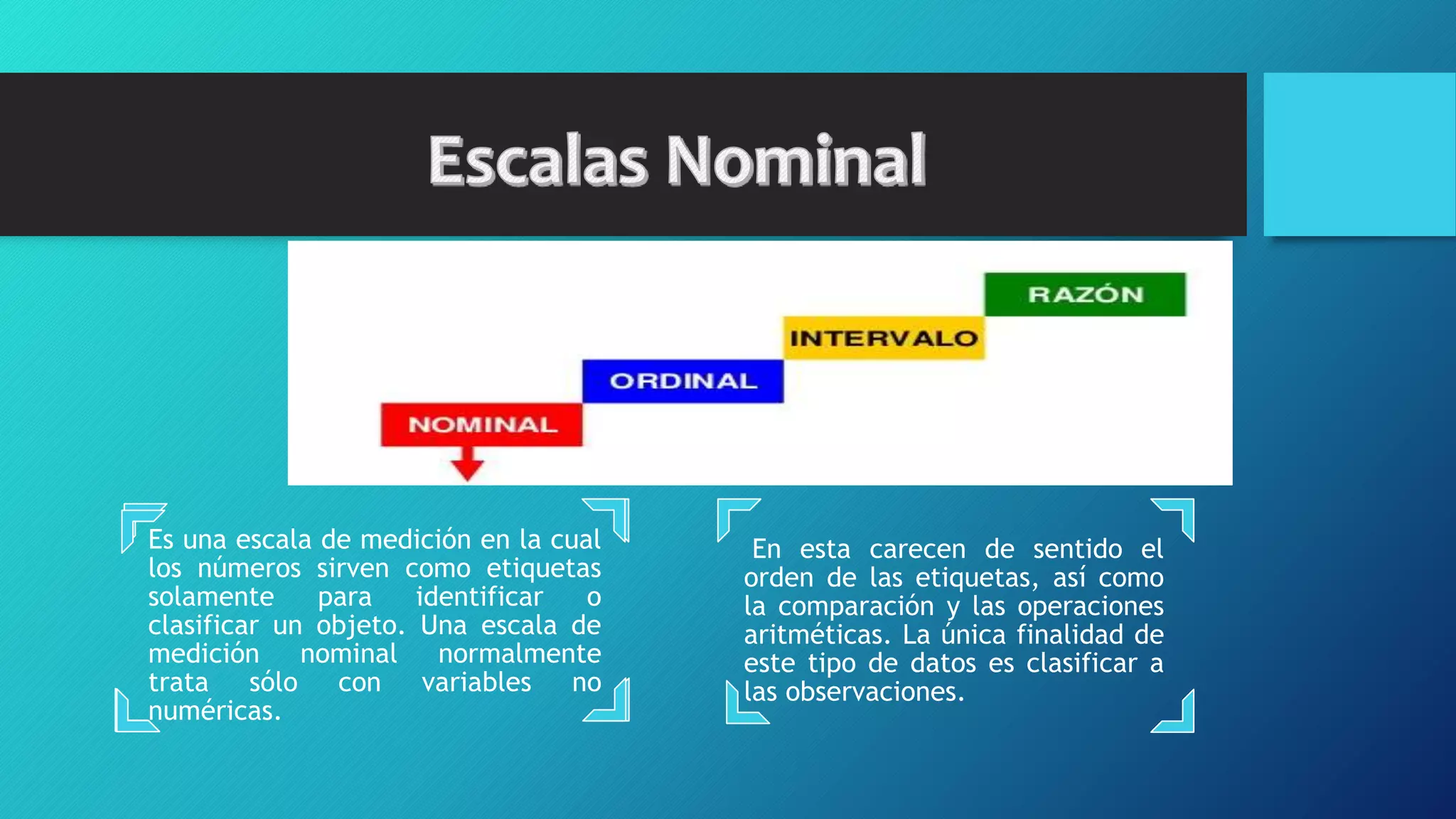 ESCALAS DE MEDICIÓN | PPTX | Databases | Computer Software and Applications