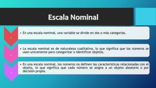 ESCALAS DE MEDICIÓN | PPTX