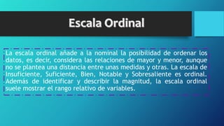 ESCALAS DE MEDICIÓN | PPTX