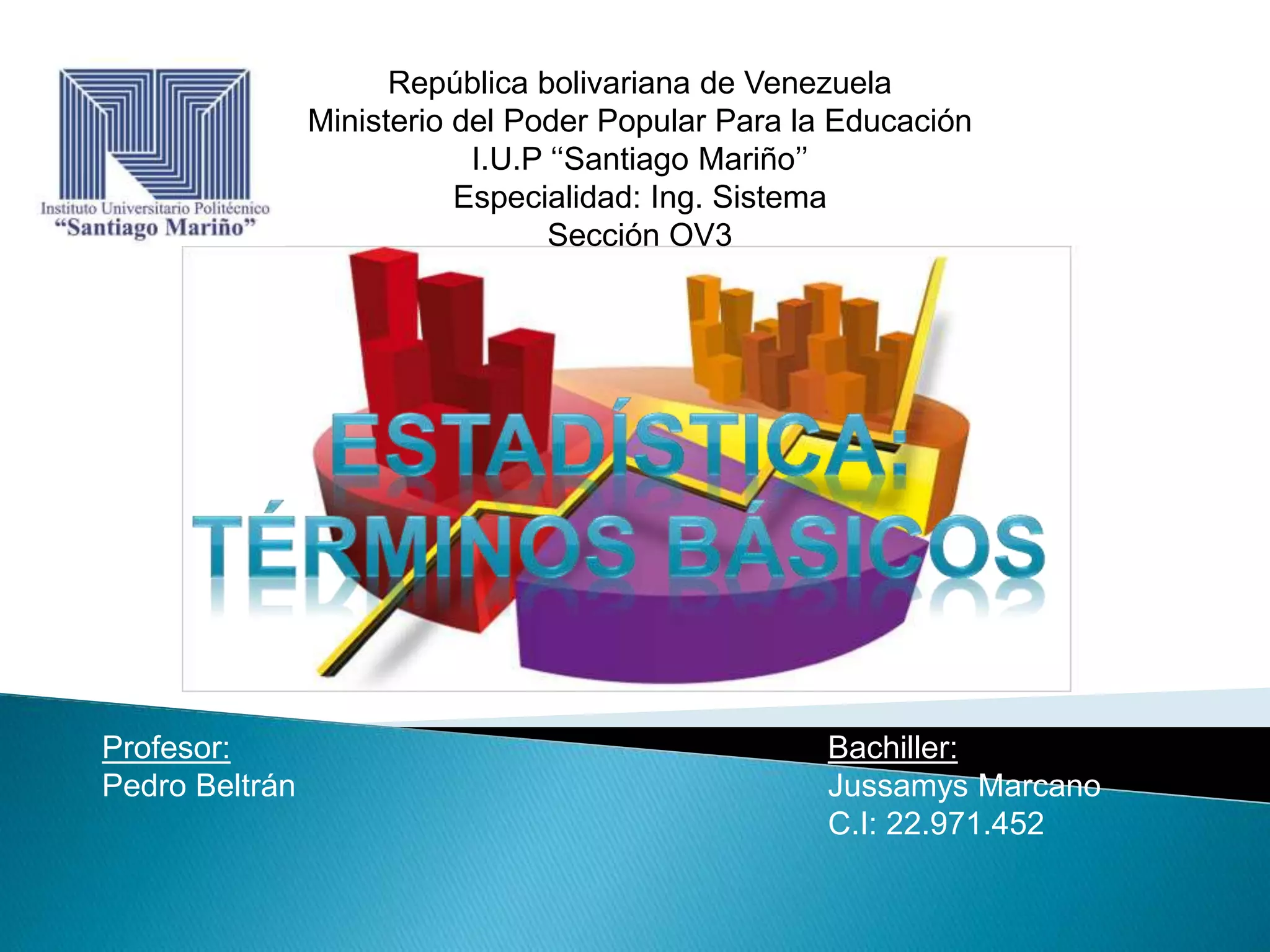 Estadística: Términos Básicos | PPT