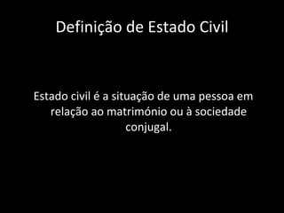 Estado Civil | PPT