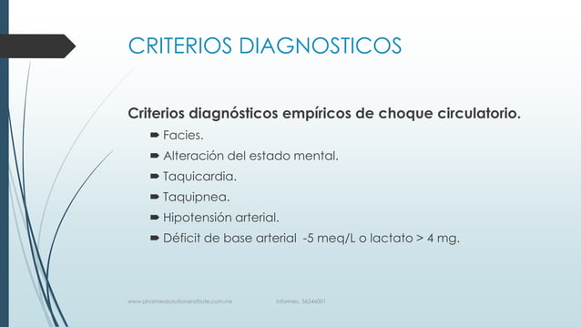 ESTADO DE CHOQUE PRESENTACION | PPTX