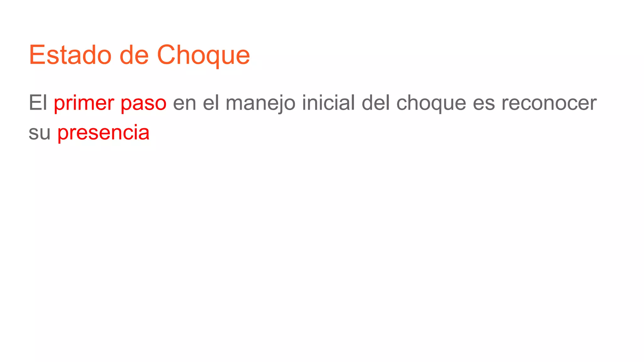Estados de choque | PPTX