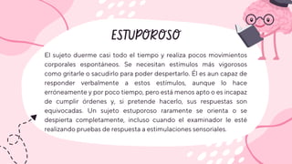 estado de conciencia, semiología de las fascies | PDF
