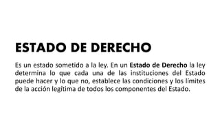 Estado de derecho | PPTX