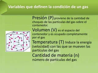 Estado gaseoso | PPTX