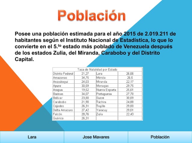 Estado lara | PPTX