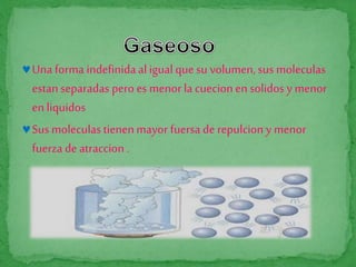 Estados de agregacion de agregacion de la materia | PPTX