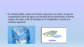 Estados del agua | PPTX