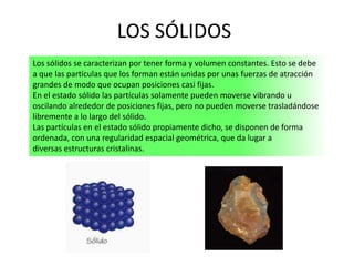 Estados de la materia 1º ESO | PPTX
