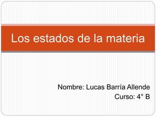 Estados de la materia | PPT